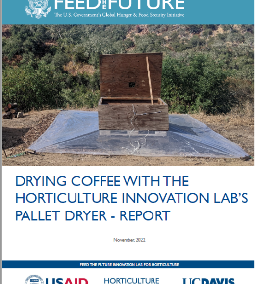 Drying Coffee with the Horticulture Innovation Lab's Pallet Dryer ...